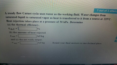Solved Steady flow Carnot cycle | Chegg.com