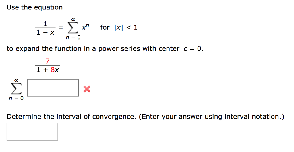 Solved Use the equation _____ to expand the function in a | Chegg.com