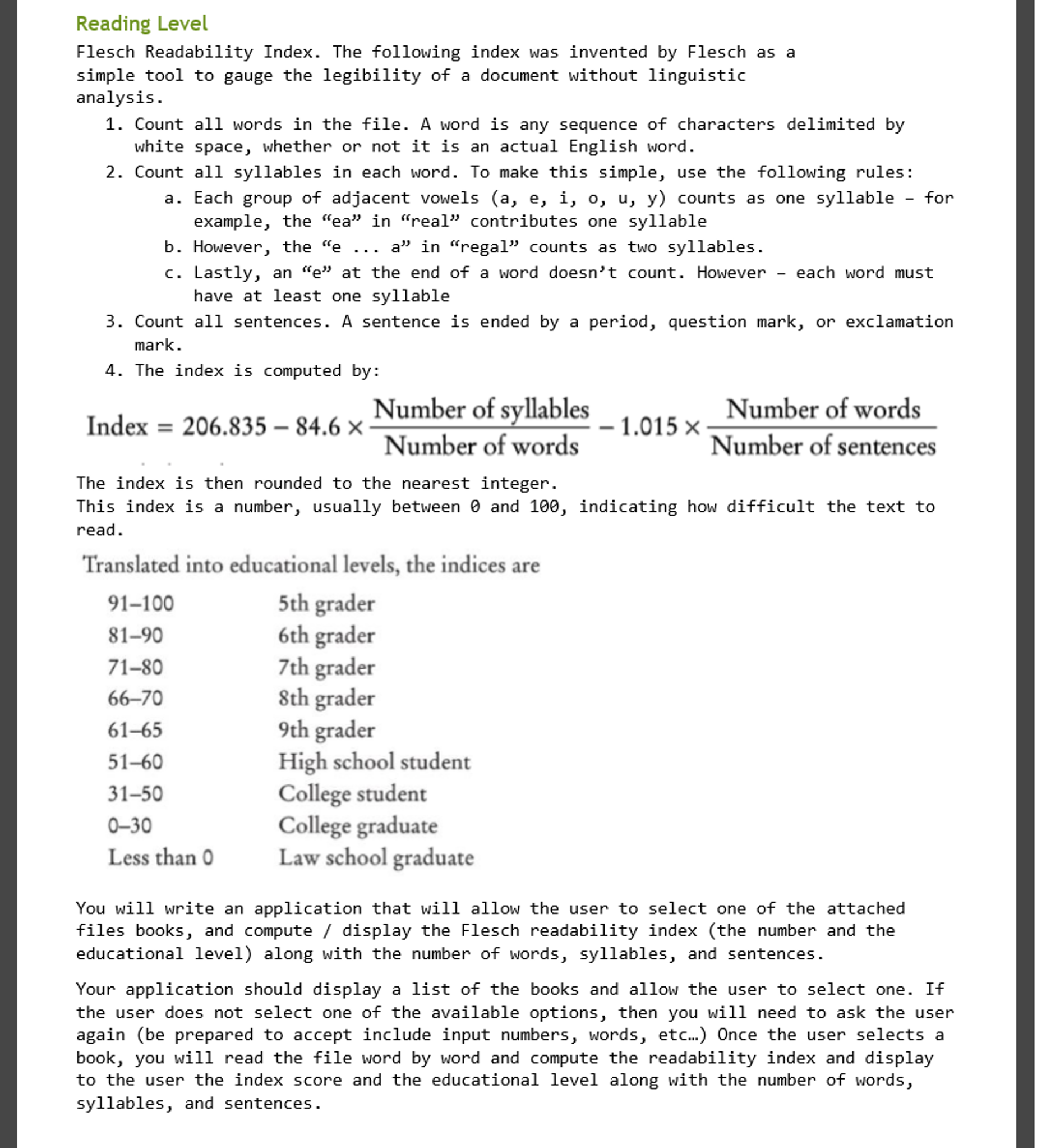 Reading level C++ Visual Studio 2015 | Chegg.com