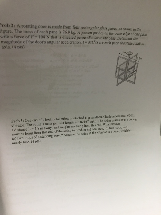 Solved One end of a horizontal string is attached to a | Chegg.com