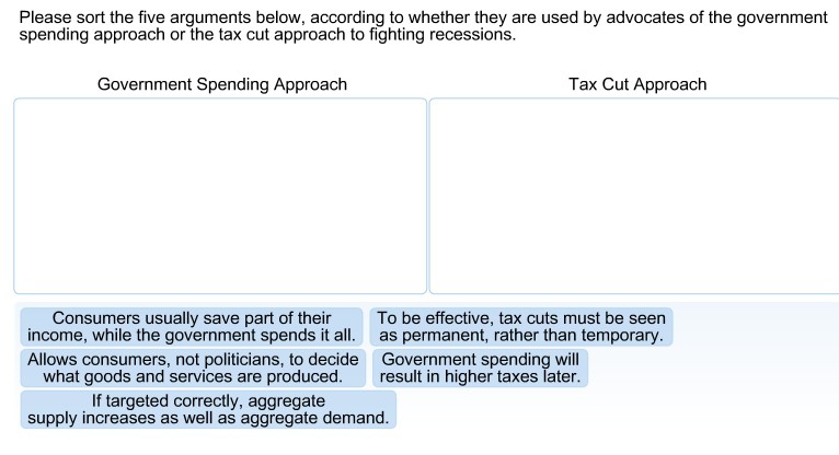 Solved Please sort the five arguments below, according to | Chegg.com