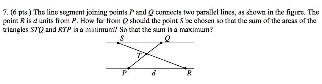 Solved The line segment joining points P and Q connects two | Chegg.com