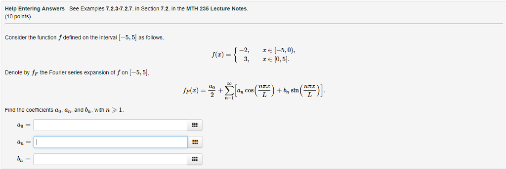 Solved Help Entering Answers See Examples 7.2.3-7.2.7, in | Chegg.com