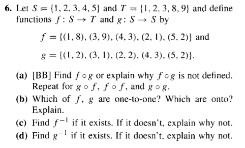 Solved Let S = {1, 2.3, 4, 5} and T = (1, 2, 3, 8, 9} and | Chegg.com