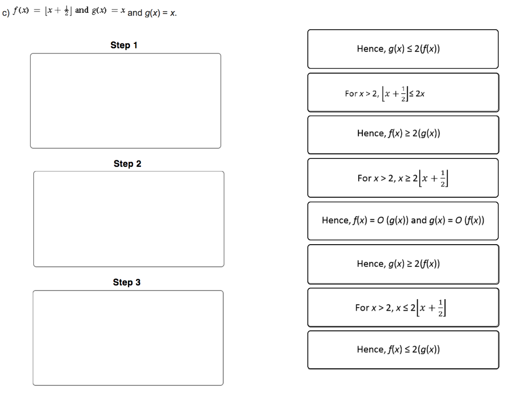 Solved: Discrete Math Help Need Help Arranging The Steps F... | Chegg.com