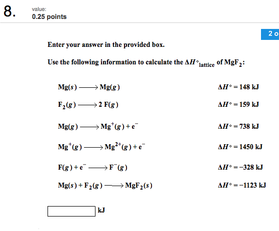 Solved Enter your answer in the provided box. Use the | Chegg.com