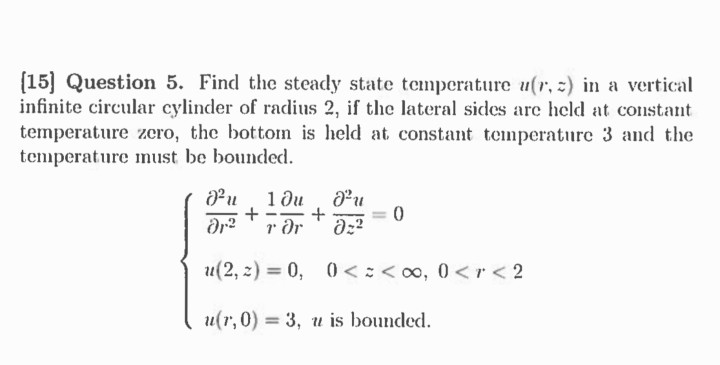 Solved [15] Question 5. Find the steady state tempcrature | Chegg.com