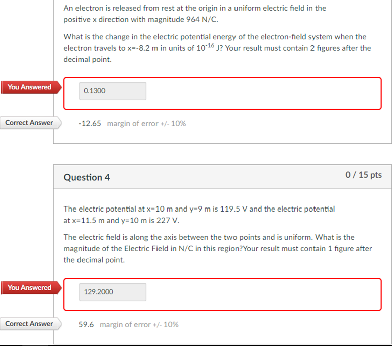 Solved An electron is released from rest at the origin in a | Chegg.com