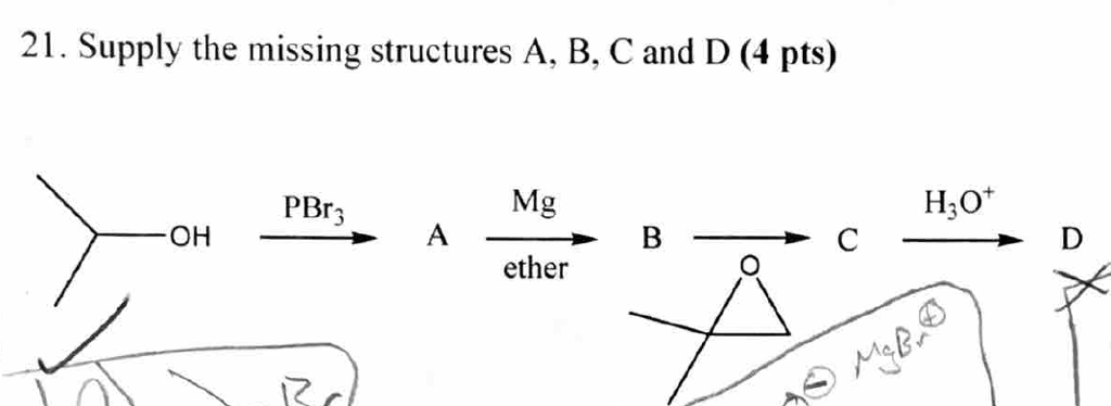 Solved Supply the missing structures A, B, C and D | Chegg.com