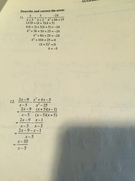 Solved Describe and correct the error. | Chegg.com