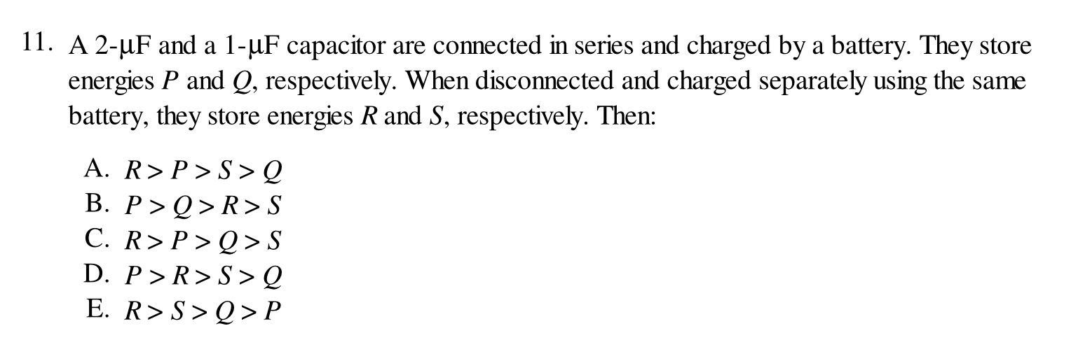 Solved A 2-muF and a 1-muF capacitor are connected in series | Chegg.com