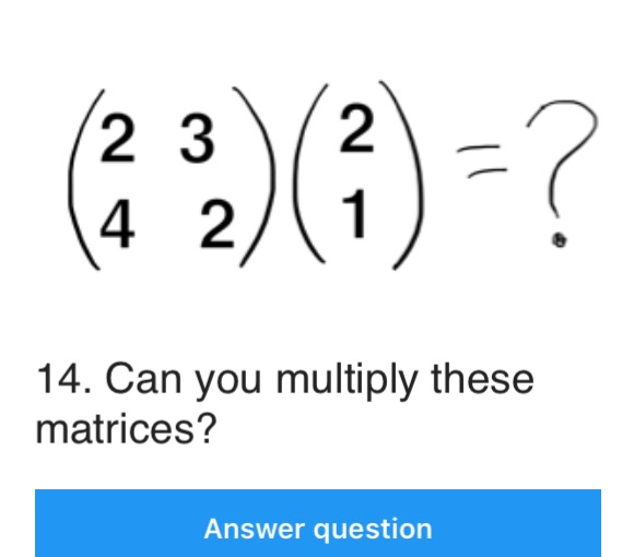 Solved 14 Can You Multiply These Matrices Answer Question