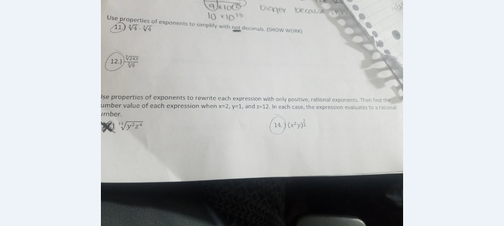 Solved Use properties of exponents to rewrite each | Chegg.com