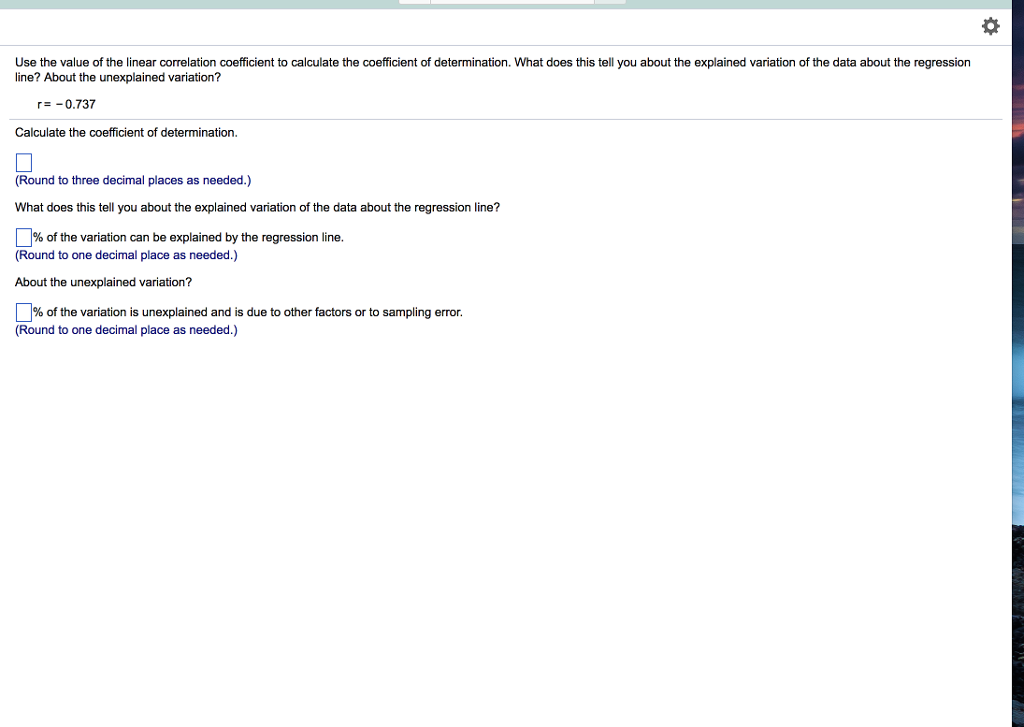 Solved Use The Value Of The Linear Correlation Coefficient