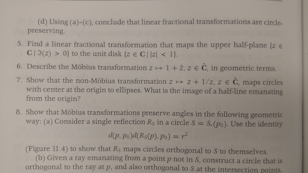 Solved Geometry Undergrad Number 7 Need help with number 7 I | Chegg.com