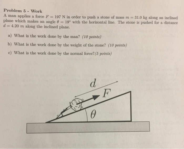 Solved A man applies a force F = 197 N in order to push a | Chegg.com