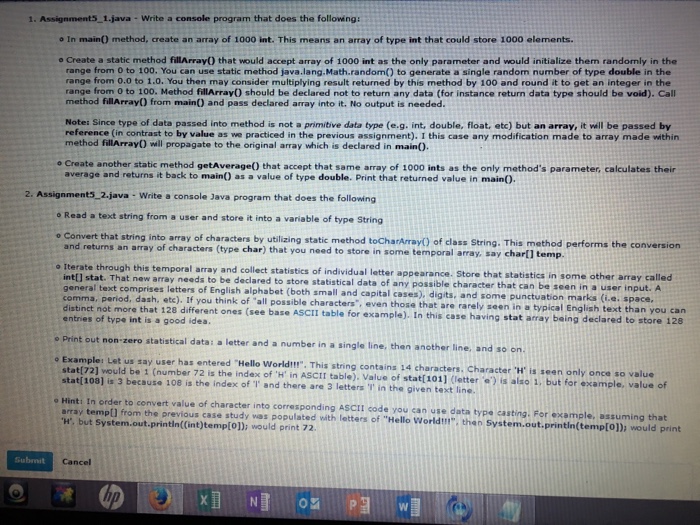 Solved Assignment5_1. java - Write a console program that | Chegg.com