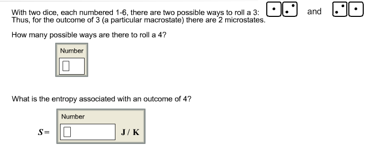 Solved With two dice, each numbered 1-6, there are two | Chegg.com