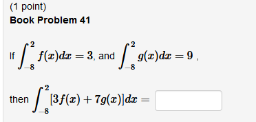 Solved (1 point) Book Problem 42 Consider the function 3 | Chegg.com