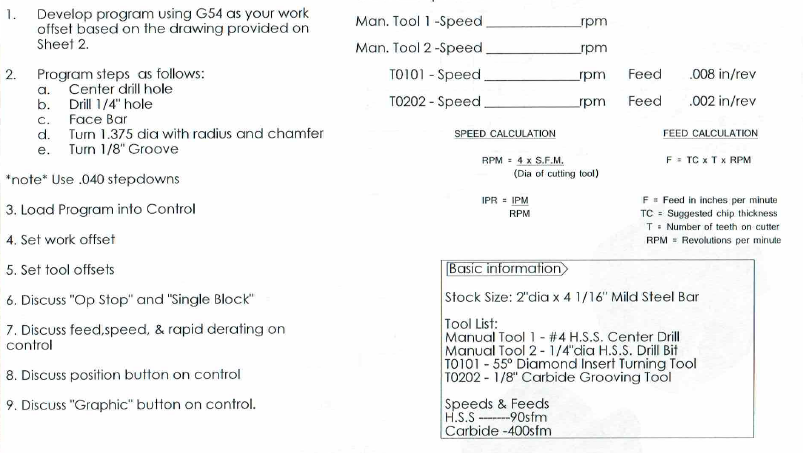 Develop Program Using G54 As Your Work Offset Based 