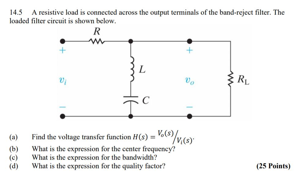 Solved 14.5 A resistive load is connected across the output | Chegg.com