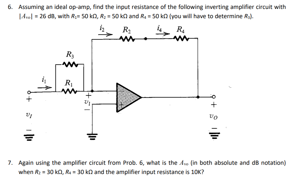 Solved Assuming an ideal op-amp, find the input resistance | Chegg.com