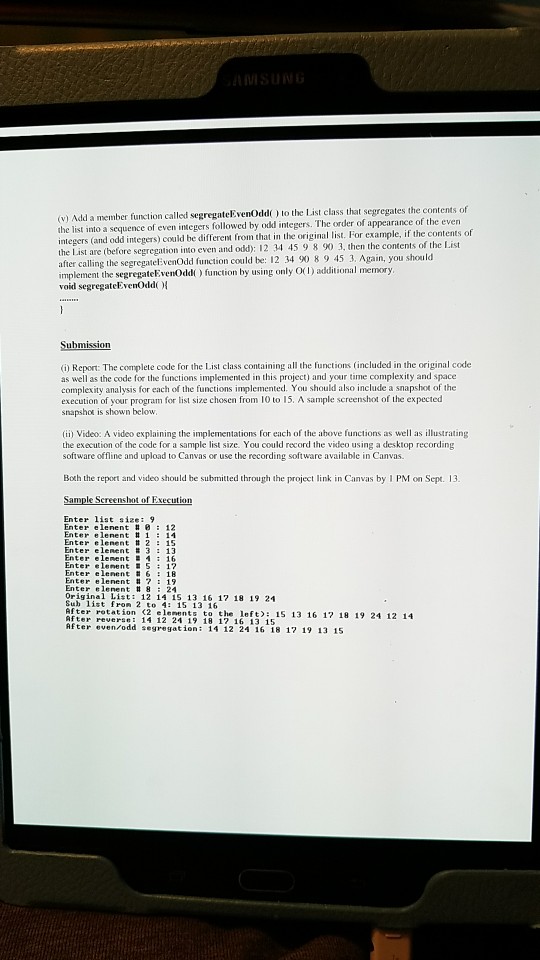 Solved Consider the implementation of the List class using | Chegg.com