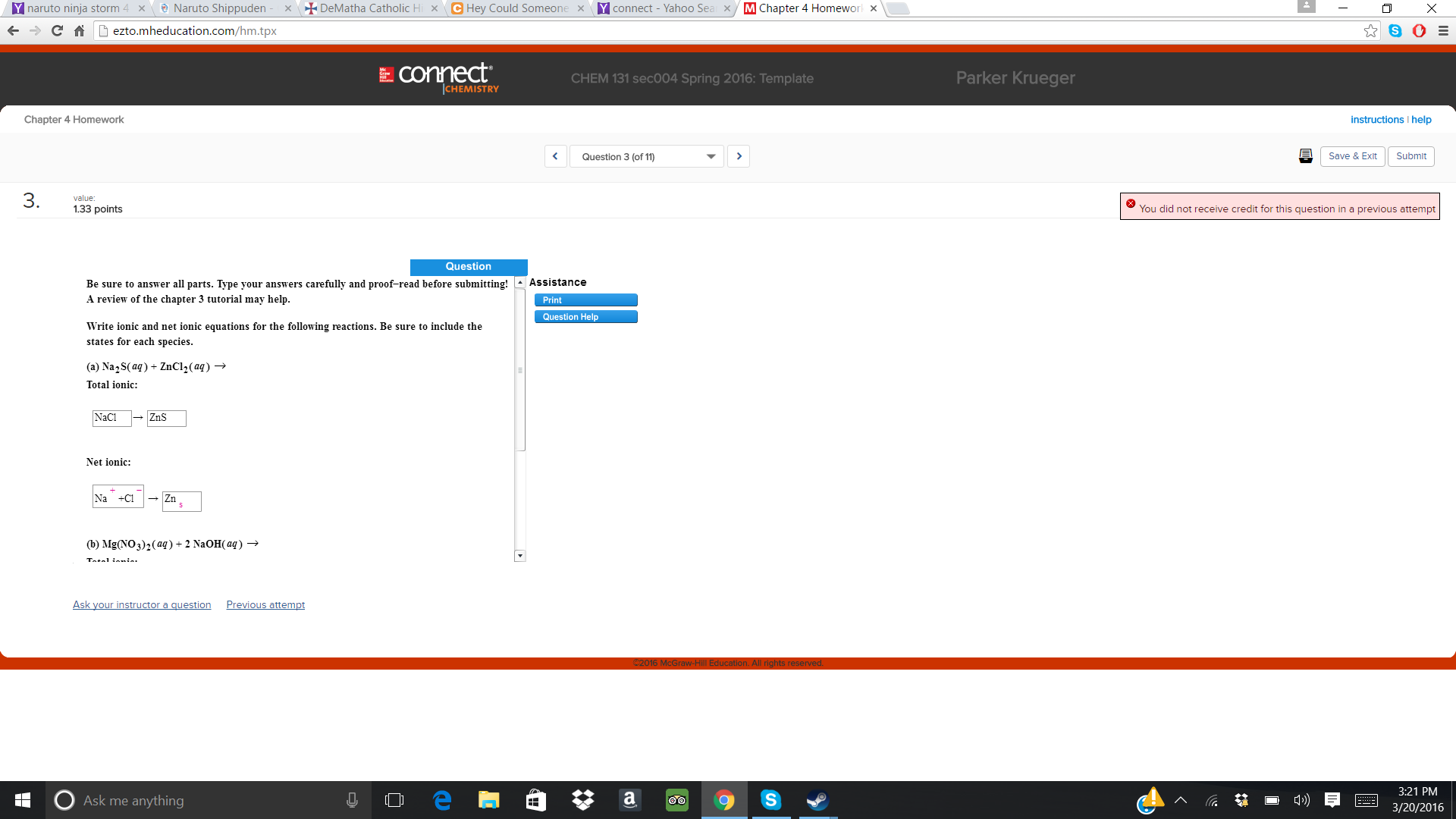 Solved Thank you for the help! I could't get the answer to | Chegg.com