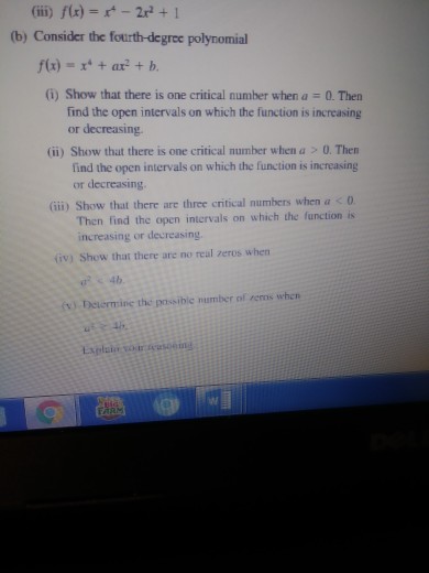 Solved (ii) flx)- 2r+1 (b) Consider the fourth-degree | Chegg.com Solved (ii) flx)- 2r+1 (b) Consider the fourth-degree | Chegg.com