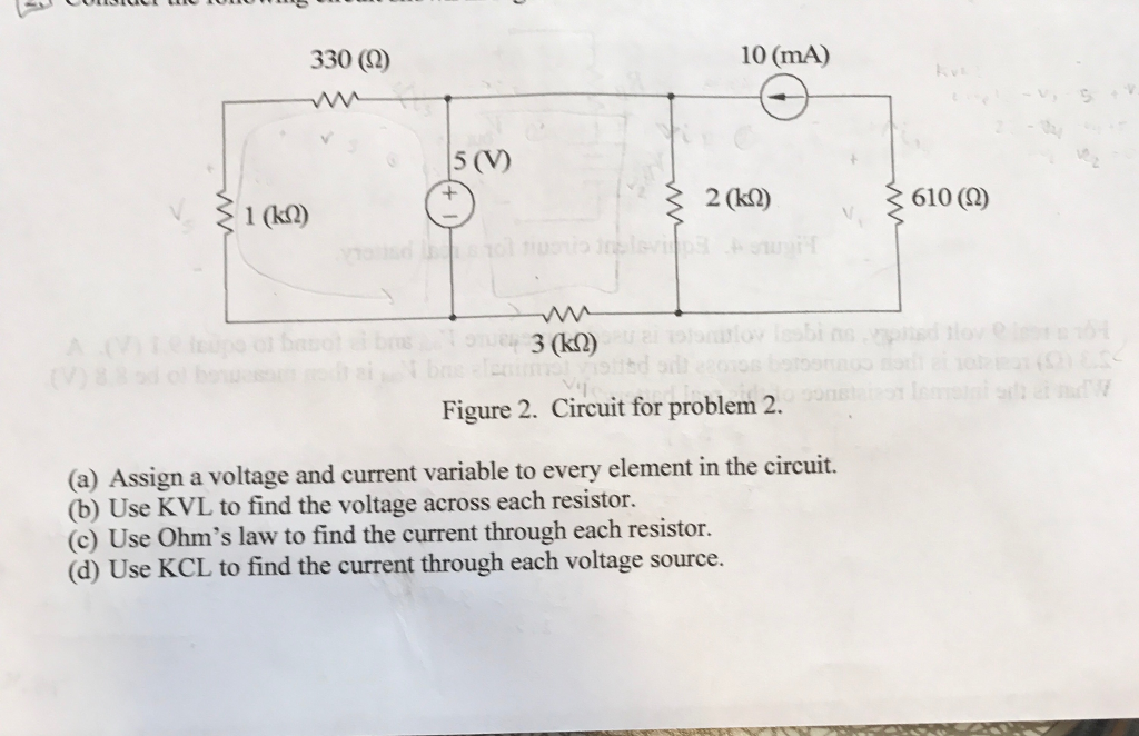 Solved Assign a voltage and current variable to every | Chegg.com