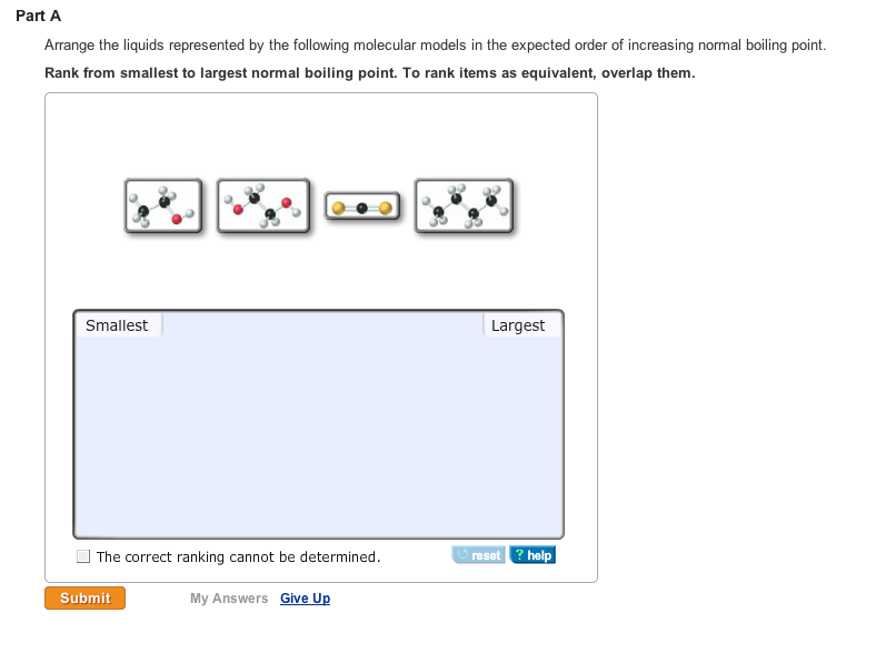Solved Arrange the liquids represented by the following | Chegg.com