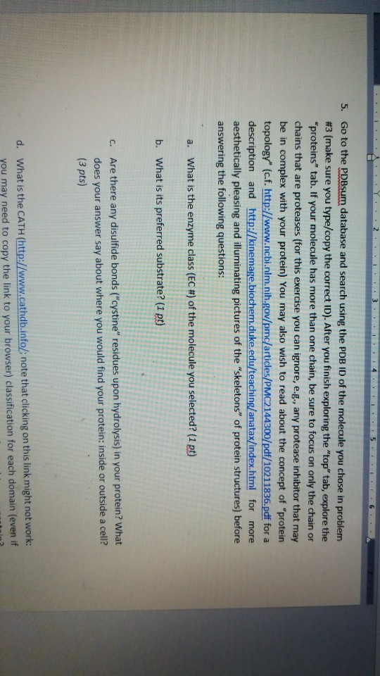 Solved Go to the PDBsum database and search using the PDB ID | Chegg.com