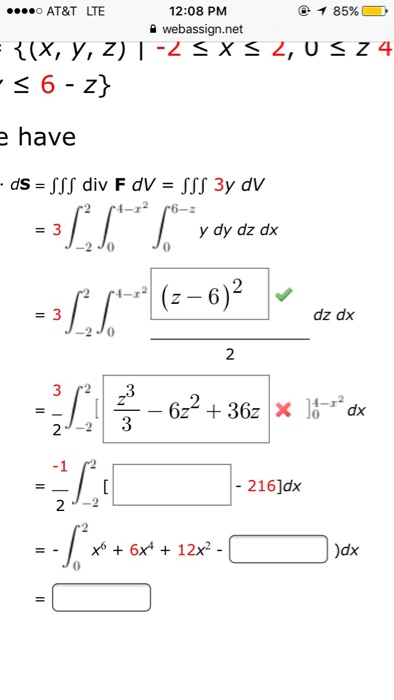 Solved Ds triple integral div F dV triple integral 3y dV | Chegg.com