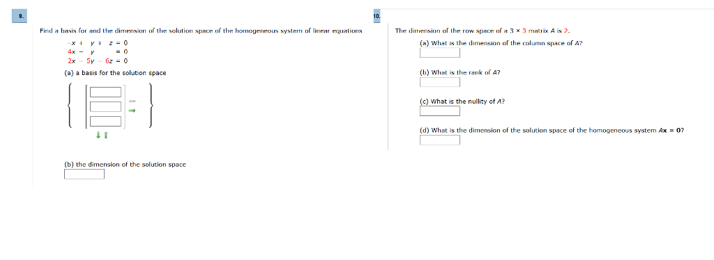 Solved Find a basis for and the dimension of the solution | Chegg.com