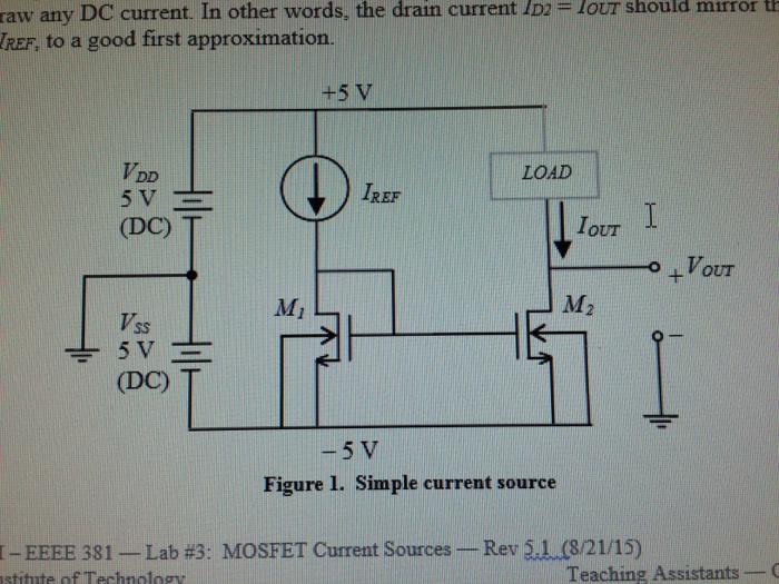 Solved Design a simple current source and modified Wilson | Chegg.com