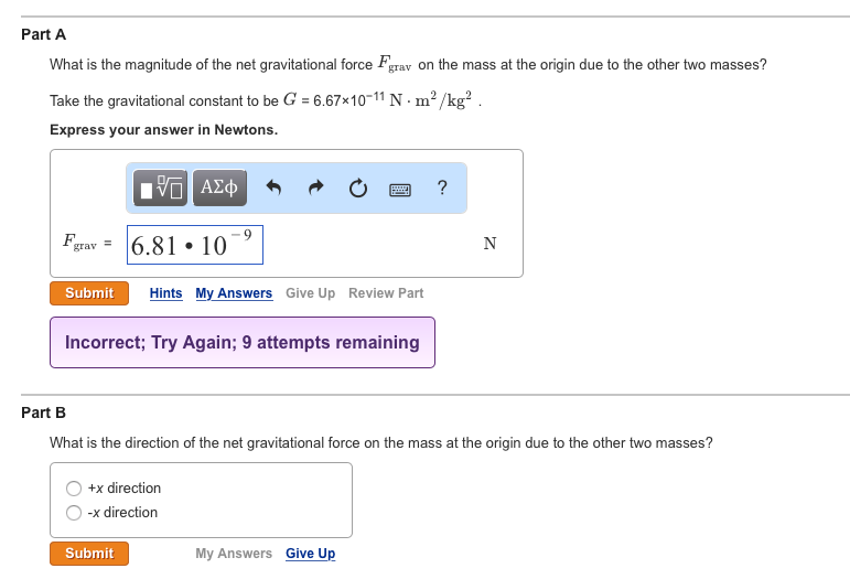 What is the magnitude of the net gravitational force | Chegg.com