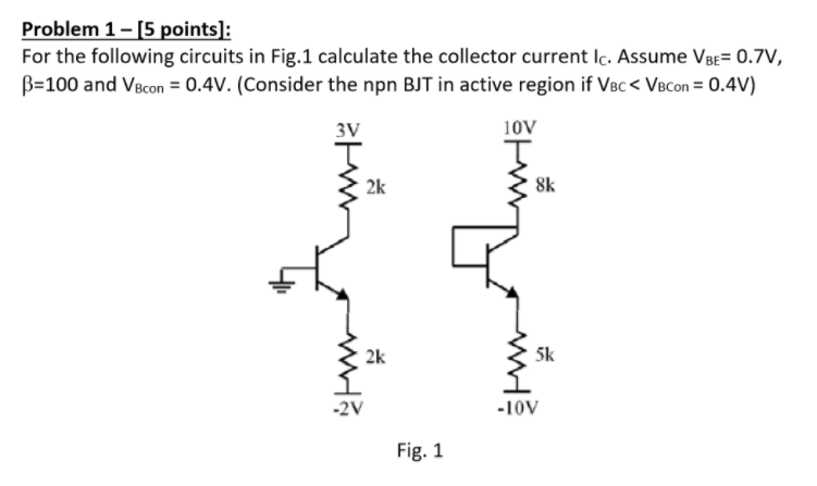 Solved Problem 1- [5 pointsl: For the following circuits in | Chegg.com