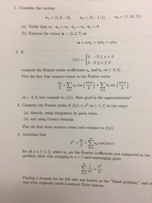 Solved: Consider The Vectors V_1 = (1, 2, -3), V_2 = (5, -... | Chegg.com