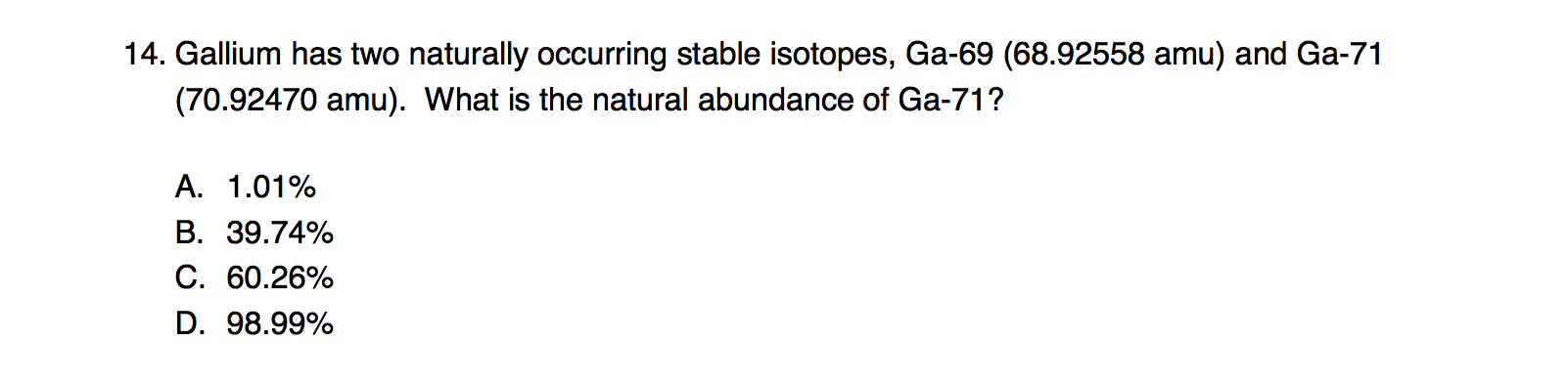 Solved Galliumhas two naturally occurring stable isotopes, | Chegg.com Solved Galliumhas two naturally occurring stable isotopes, | Chegg.com