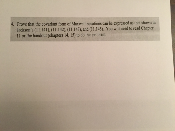 Prove that the covariant form of Maxwell equations | Chegg.com