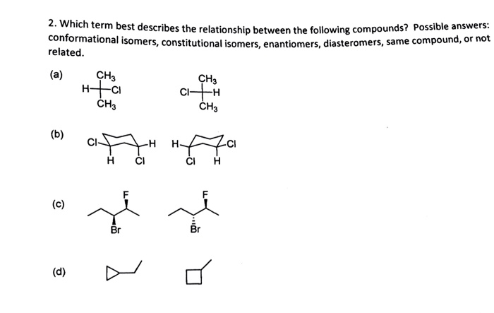 Solved Which term best describes the relationship between | Chegg.com