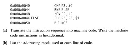 Solved Exercise 6.32 Consider the following ARM assembly | Chegg.com