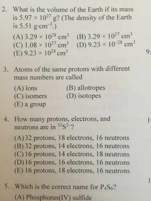 Solved What is the volume of the Earth if its mass is 5.97 | Chegg.com
