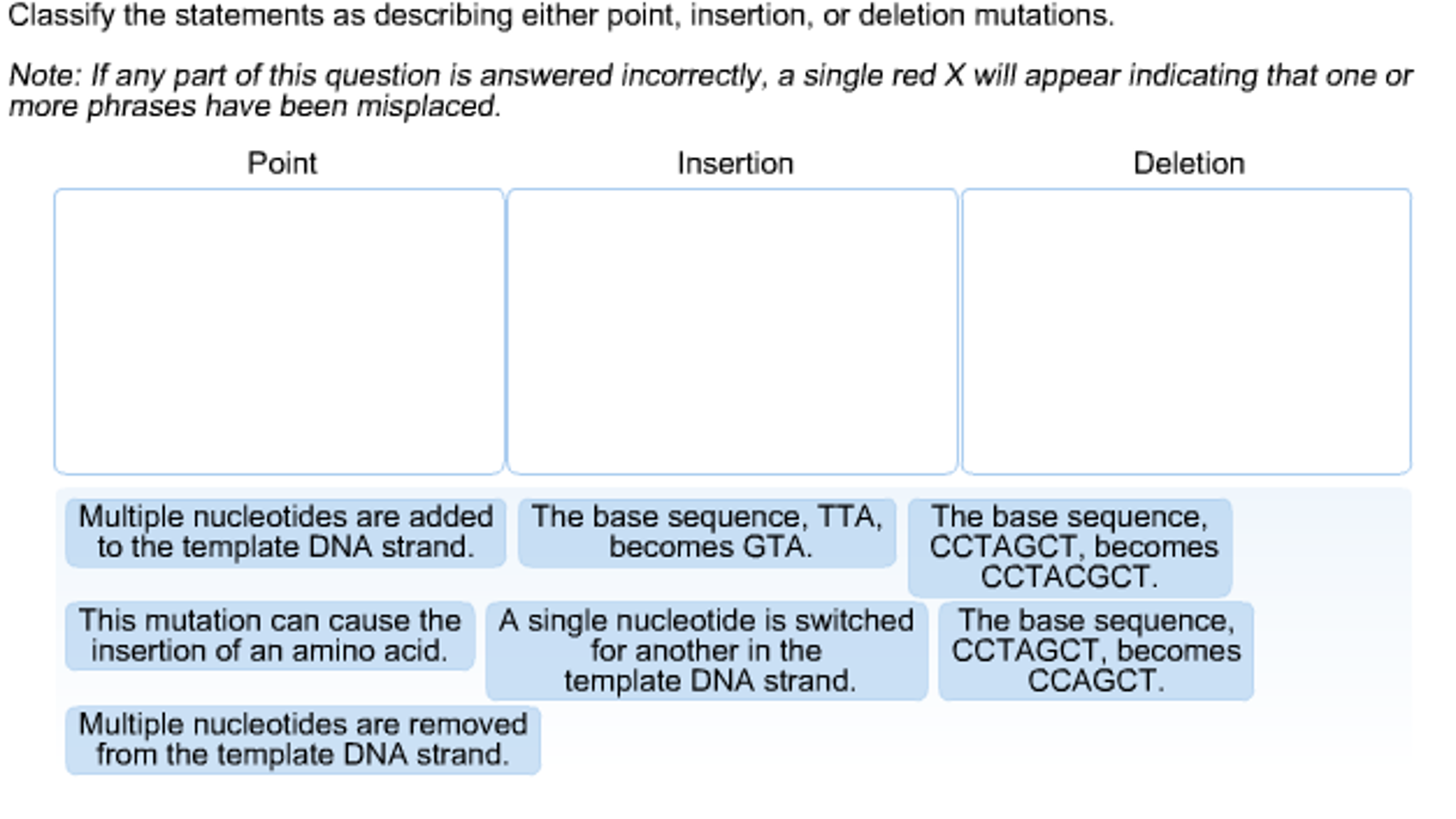 Solved Classify the statements as describing either point, | Chegg.com