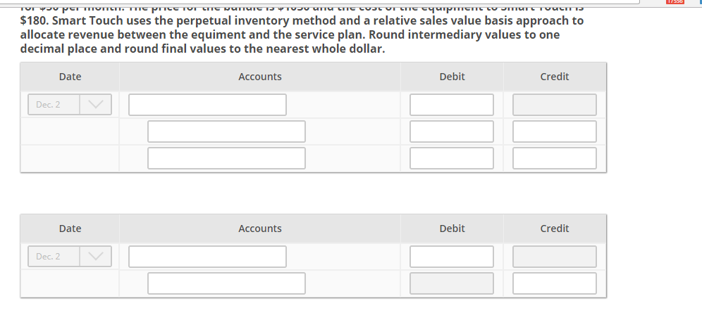 Solved On December 1, purchased inventory on account | Chegg.com