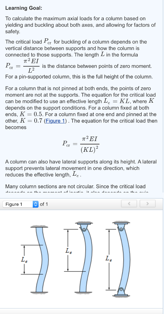 Solved Learning Goal To calculate the maximum axial loads | Chegg.com
