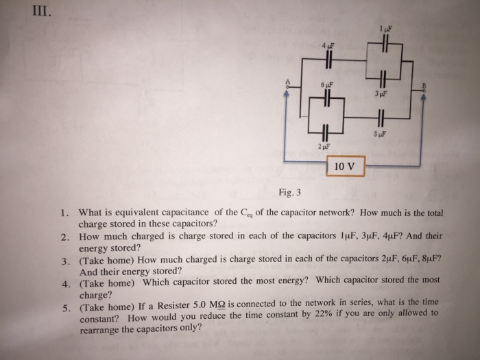 Solved What is equivalent capacitance of the C_eq, of the | Chegg.com