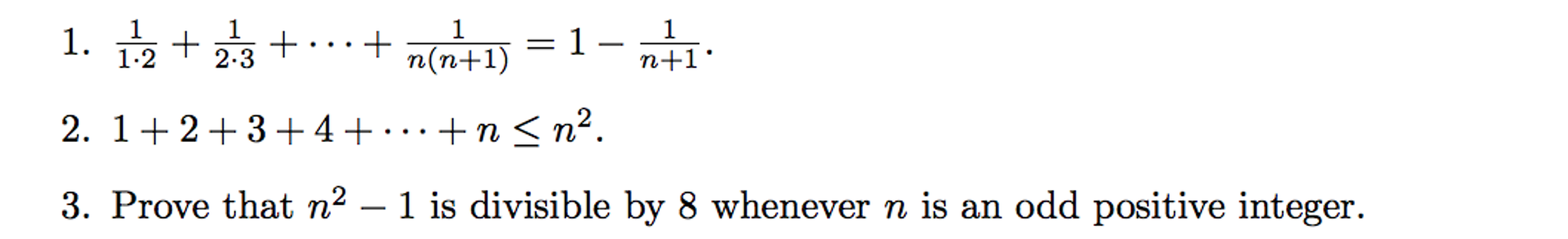 Solved ?Assume n is a positive integer. Use induction to | Chegg.com