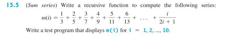 Solved 155 Sum Series Write A Recursive Function To 0601