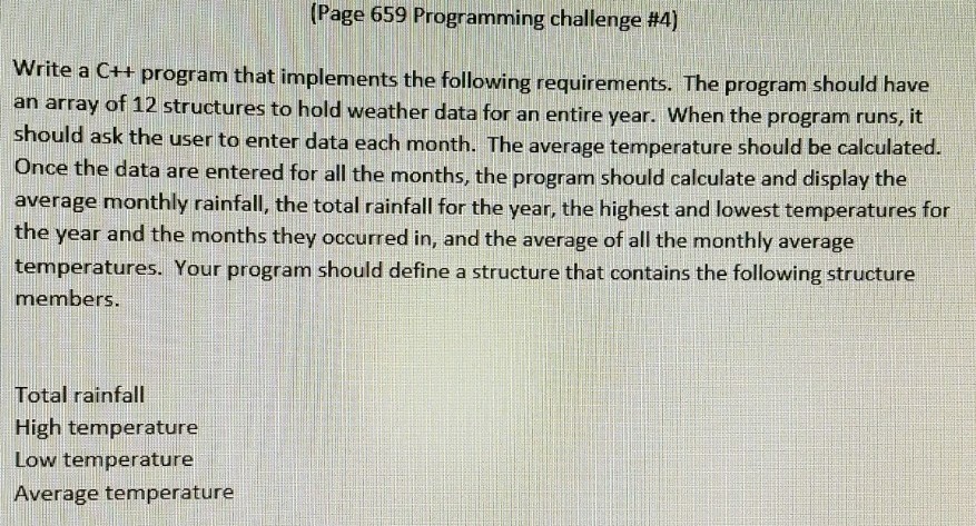 Solved (Page 659 Programming challenge #4) Write a C++ | Chegg.com